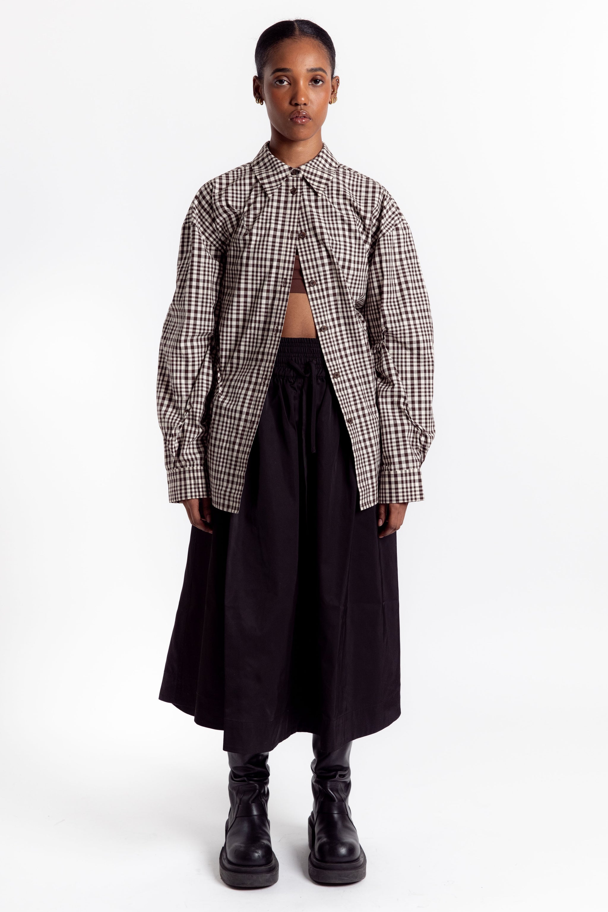 Bibi Shirt - Brown Check