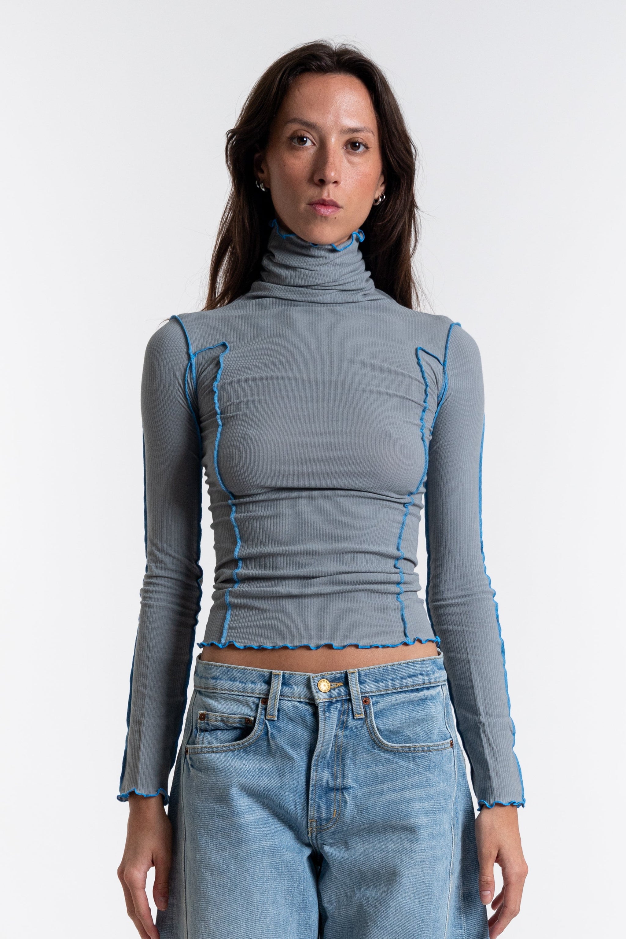 Omato Turtleneck - Bow Blue
