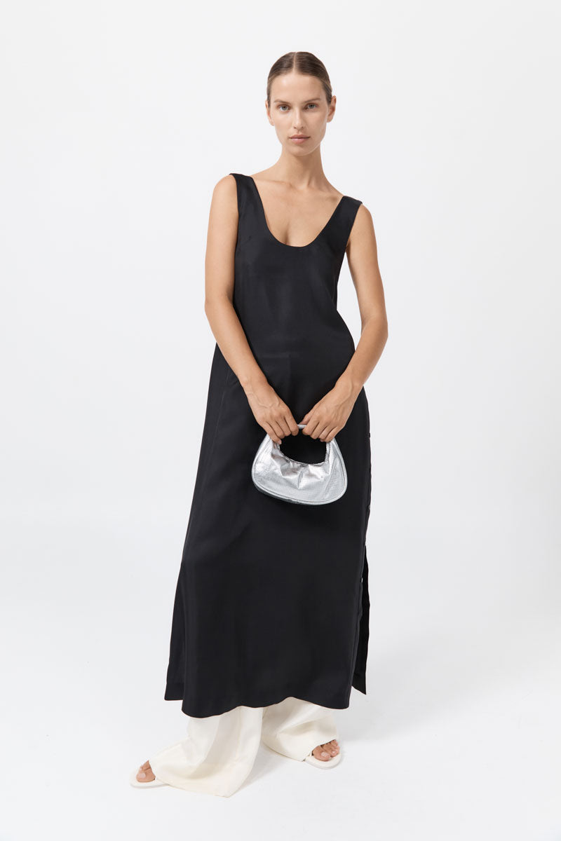 Perforated Mini Bon Bon Bag - Silver